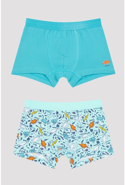 Penti Çok Renkli Sleepy Saurus 2li Boxer Penti Çok Renkli Sleepy Saurus 2li Boxer