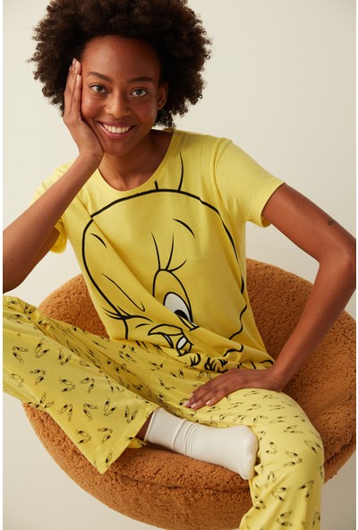 Penti Sarı Tweety Pijama Takımı