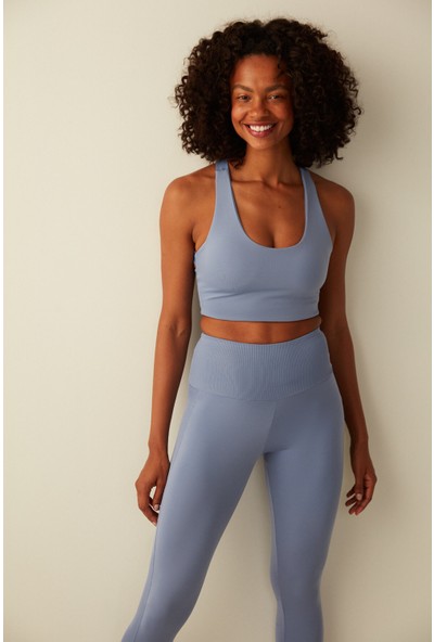 Penti Mavi Knotted Back Detailed Bralet Penti Mavi Knotted Back Detailed Bralet