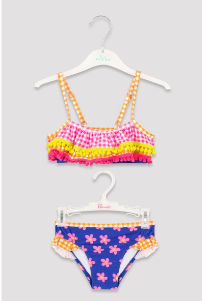 Penti Çok Renkli Kız Çocuk Mixed Bandeau Bikini Set Penti Çok Renkli Kız Çocuk Mixed Bandeau Bikini Set