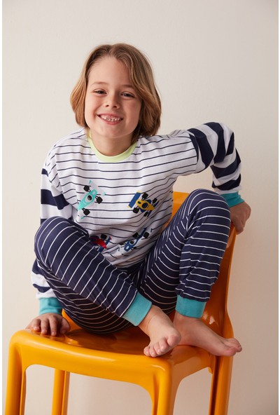 Penti Erkek Çocuk Stripe 2li Pijama Takımı