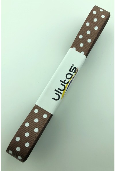 Kahve Puantiyeli Grogren Kurdele 1.5 cm