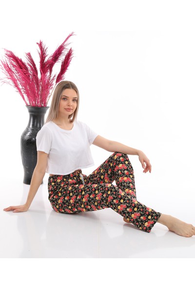 Arvin Pijama Sarı Çiçek Baskılı Full Likralıkadın Alt Pijama Arvin Pijama Sarı Çiçek Baskılı Full Likralıkadın Alt Pijama