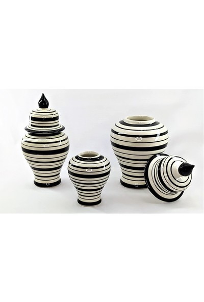Melodi Aksesuar Dekoratif Seramik 3'lü Küp