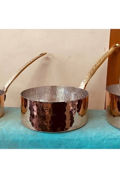 Qpazar Bakır Fransız Kırmızı Orta Boy Tava No 02