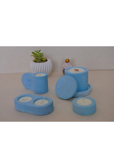 Tayi Grup 4'lü Kokulu Soya Parafin Mum Seti Ev Dekorasyonu Için Hediyelik Ürün Paketi