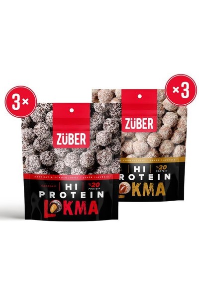 Züber Hi Protein Lokma Deneme Paketi, 84G x 6 Paket Züber Hi Protein Lokma Deneme Paketi, 84G x 6 Paket