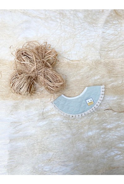 Bon Chic Baby Gri-Beyaz Çizgili Önlük Bon Chic Baby Gri-Beyaz Çizgili Önlük