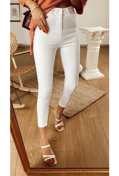 Buum Fashion Beyaz Yüksek Bel Toparlayıcı Iç Göstermeyen Skinny Jean Buum Fashion Beyaz Yüksek Bel Toparlayıcı Iç Göstermeyen Skinny Jean