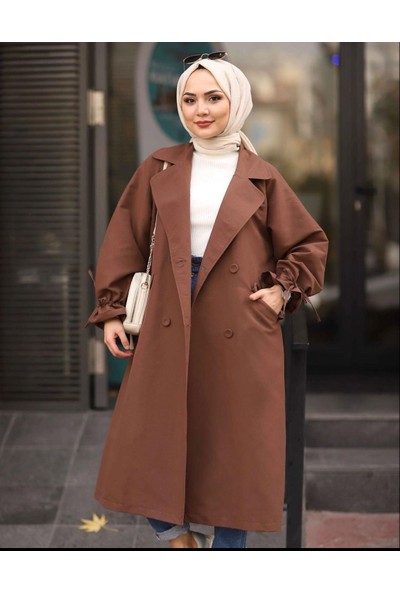 Bi Cooll Belden Kuşaklı Şık Bağcıklı Trençkot Bi Cooll Belden Kuşaklı Şık Bağcıklı Trençkot