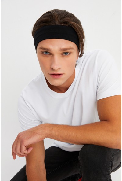 Butikgiz Siyah Erkek Pamuklu Penye, Kaymaz, Terletmez, Ultra Hafif, Spor Saç Bandı Bandana Butikgiz Siyah Erkek Pamuklu Penye, Kaymaz, Terletmez, Ultra Hafif, Spor Saç Bandı Bandana