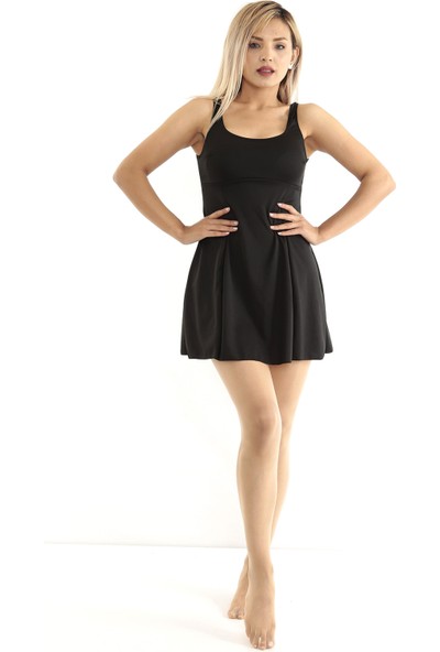 Tigers Kadın Büyük Beden Etekli Mayo