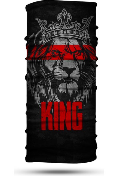 Dair Aksesuar Aslan Desenli Siyah Motosiklet Buff Boyunluk Bandana Dair Aksesuar Aslan Desenli Siyah Motosiklet Buff Boyunluk Bandana