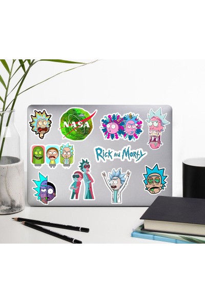 HD Sticker Rick And Morty Çizgi Film Laptop Notebook Tablet Etiket Sticker Set P2 HD Sticker Rick And Morty Çizgi Film Laptop Notebook Tablet Etiket Sticker Set P2