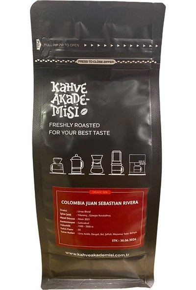Kahve Akademisi Colombia Juan Sebastian Rivera 1000 gr Kahve Akademisi Colombia Juan Sebastian Rivera 1000 gr