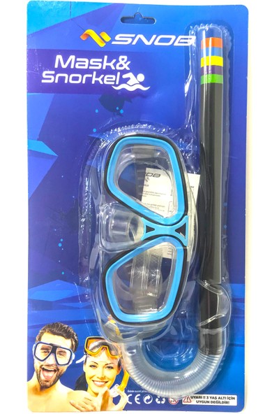 Snob Slikon Maske Şnorkel Kartela M302