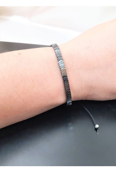 Doğaltaş Hematit Çavuş Makrome Örgülü Ayarlanabilinir Bileklik Doğaltaş Hematit Çavuş Makrome Örgülü Ayarlanabilinir Bileklik