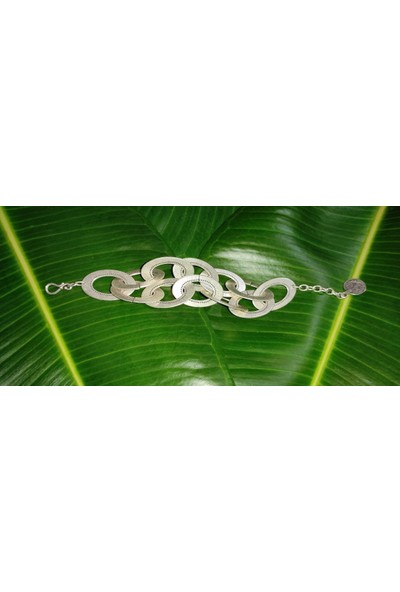 Multix Gümüş Kaplı Tıbbi Çelik Bileklik B33