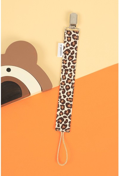 %100 Pamuk Leopar Desen Bebek Emzik Askısı -Emzik Zinciri Bebek Hediyesi %100 Pamuk Leopar Desen Bebek Emzik Askısı -Emzik Zinciri Bebek Hediyesi