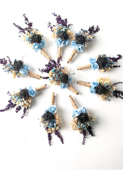10 Adet Mavi Renk Kuru Çiçek Damat Sağdıç Yaka Çiçeği Ykç61 10 Adet Mavi Renk Kuru Çiçek Damat Sağdıç Yaka Çiçeği Ykç61