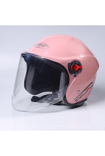 Dlloer Yarım Motosiklet Kaskı - Pembe (Yurt Dışından)