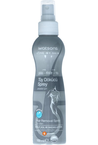 Watsons Erkekler Için Tüy Dökücü Sprey 150 ml Watsons Erkekler Için Tüy Dökücü Sprey 150 ml