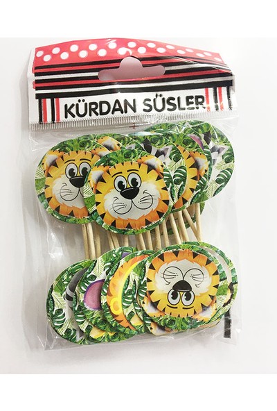 Guru Sepeti Parti Aksesuar Safari Tema Konseptli Parti Kürdan Süsü 20 Adet Guru Sepeti Parti Aksesuar Safari Tema Konseptli Parti Kürdan Süsü 20 Adet