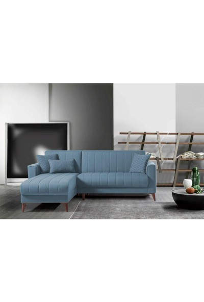 Ipek Mobilya Berry Köşe Takımı 3+2 ( Mavi ) Ipek Mobilya Berry Köşe Takımı 3+2 ( Mavi )