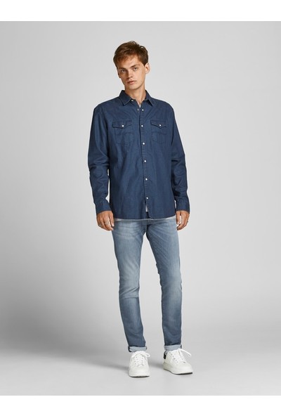 Jack&jones Slim Fit Mavi Erkek Kot Pantolon 12194438