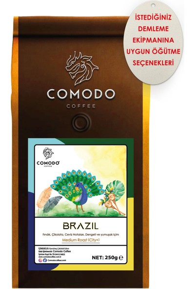 Comodo Coffee Brezilya Premium Gold Selection Çekirdek Filtre Kahve 250 gr Comodo Coffee Brezilya Premium Gold Selection Çekirdek Filtre Kahve 250 gr