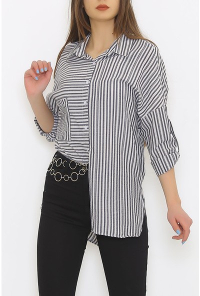 Vicuna Yarasa Kol Gömlek Siyah Vicuna Yarasa Kol Gömlek Siyah