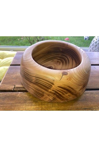 Yazgülü Kase Tabak , El Yapımı Kiraz Ağacı