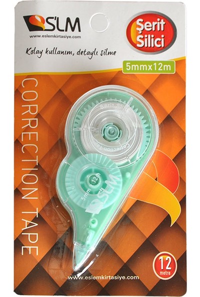 Slm Şerit Silici 5MMX12M Pastel Su Yeşili Slm Şerit Silici 5MMX12M Pastel Su Yeşili