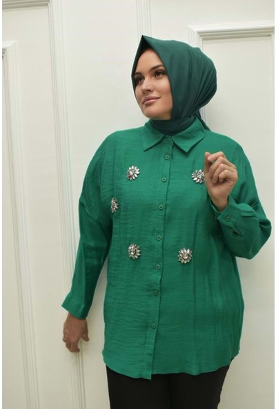 Azra Fashion Loreen Gömlek Tunik 20480 - Benetton - L-Xl