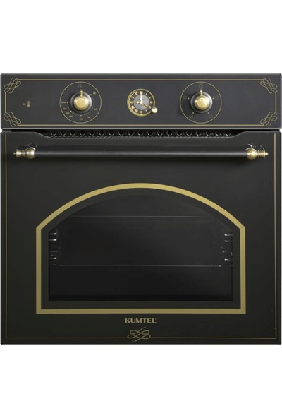 Kumtel Rustik Siyah Cam Ankastre Fırın Kumtel Rustik Siyah Cam Ankastre Fırın