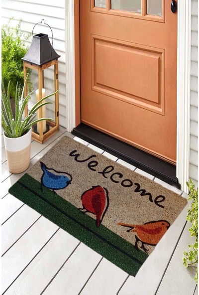 Azen Girişim Velcome Yazılı 45*70 cm Kapı Önü Paspası