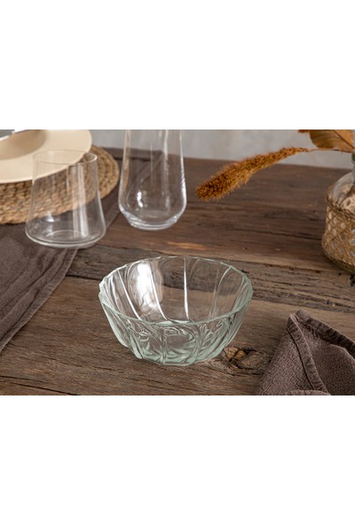 Mica Cam Kase 11,5 cm Şeffaf Mica Cam Kase 11,5 cm Şeffaf