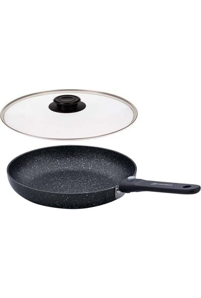 Korkmaz Pratika Tava 18 cm Sök-Tak Kulplu Cam Kapaklı Korkmaz Pratika Tava 18 cm Sök-Tak Kulplu Cam Kapaklı