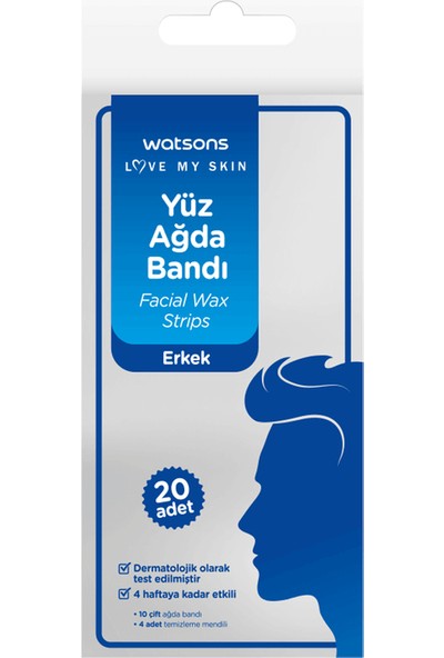 Watsons Erkek Yüz Ağda Bandı 20 Adet Watsons Erkek Yüz Ağda Bandı 20 Adet