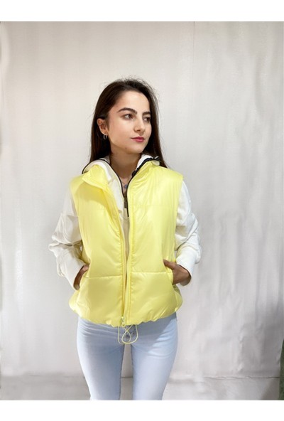 Online Sepetinde Sarı Kolsuz Yelek