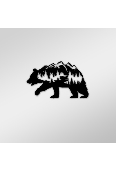 Ayı Figürü Duvar Dekoru