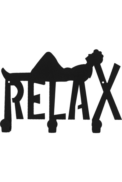 Dekoratif, Metal, Relax Yazı Figürlü Anahtarlık RMA599