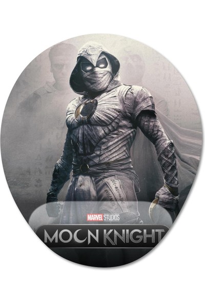 Pixxa Moon Knight - Marvel Bilek Destekli Mousepad Model - 1 Oval Pixxa Moon Knight - Marvel Bilek Destekli Mousepad Model - 1 Oval