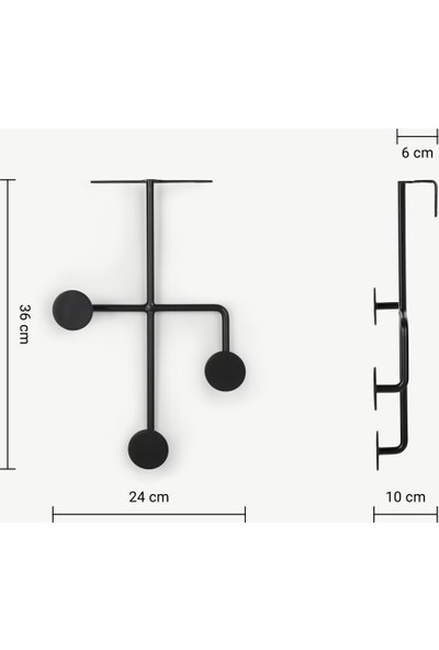 Stone Metal Tasarım Kapı Askılığı Stone Metal Tasarım Kapı Askılığı
