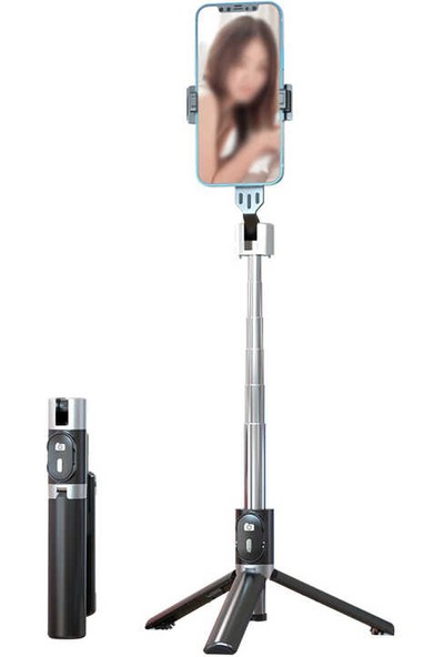 wowacs Taşınabilir Çok Fonksiyonlu Bluetooth Kumandalı Tripod Profesyonel Selfie Çubuğu wowacs Taşınabilir Çok Fonksiyonlu Bluetooth Kumandalı Tripod Profesyonel Selfie Çubuğu