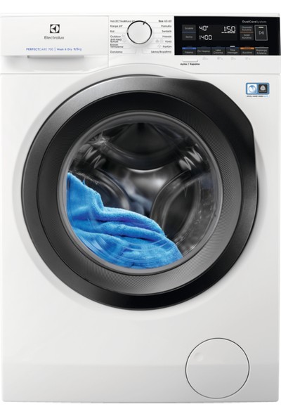 Electrolux EW7WO349ST 1400 Devir 9 kg Yıkama / 5 kg Kurutmalı Çamaşır Makinesi Electrolux EW7WO349ST 1400 Devir 9 kg Yıkama / 5 kg Kurutmalı Çamaşır Makinesi