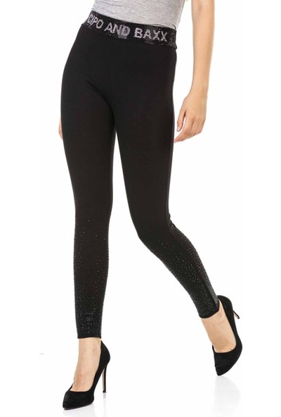 Cipo & Baxx WR141 Taşlı Siyah Tayt Cipo & Baxx WR141 Taşlı Siyah Tayt
