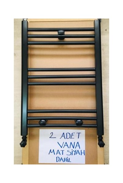 500X700 SİYAH10 Borulu Havlupan+ 2 Adet Radyatör Vanası Siyah 500X700 SİYAH10 Borulu Havlupan+ 2 Adet Radyatör Vanası Siyah