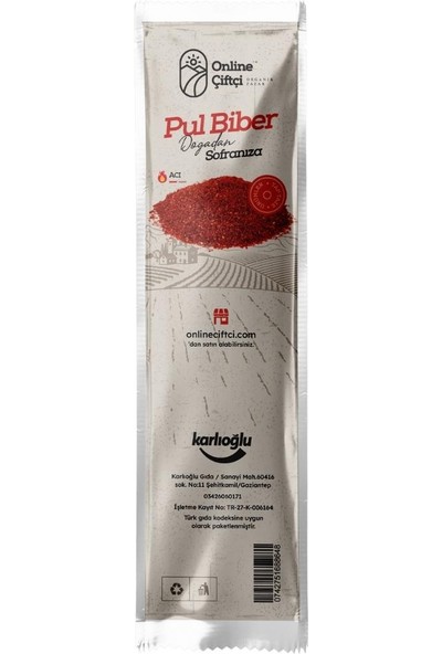Online Çiftçi Acı Kırmızı İpek Pul Biber 80 gr Online Çiftçi Acı Kırmızı İpek Pul Biber 80 gr