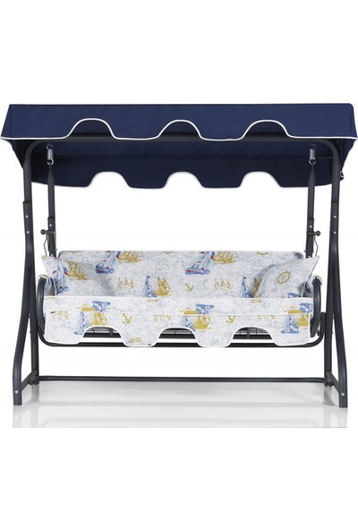 Erinöz 3 Kişilik Yatarlı Salıncak - Bahçe Balkon Teras Salıncağı